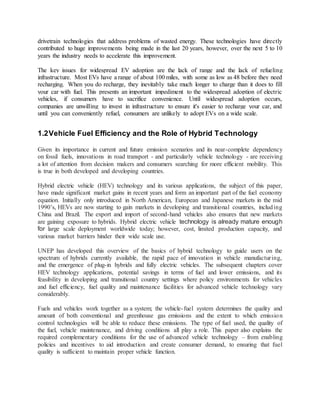 A seminar report on hybrid electric vehicle | DOCX