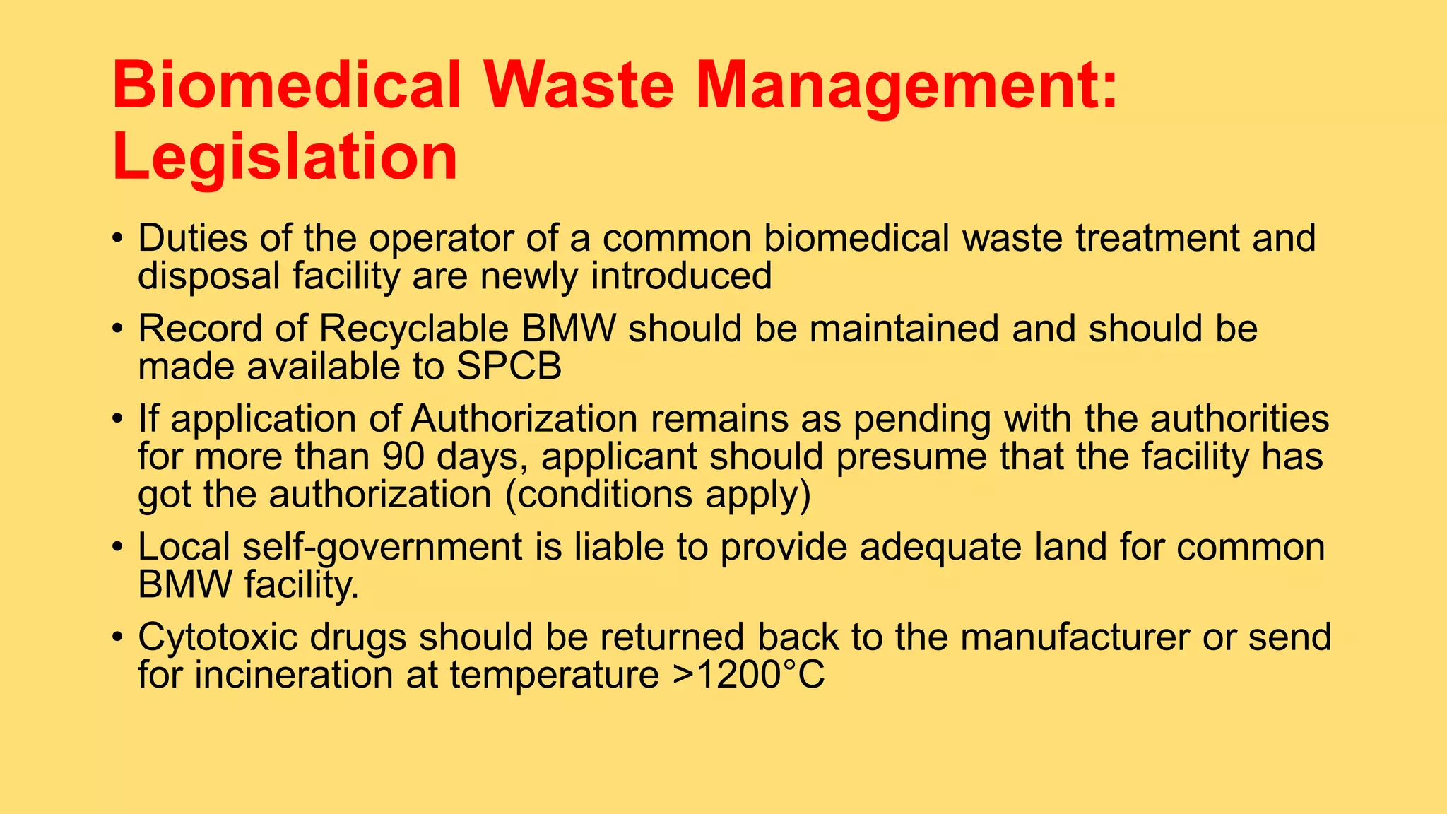 Biomedical Waste Management Rules 2016 | PDF