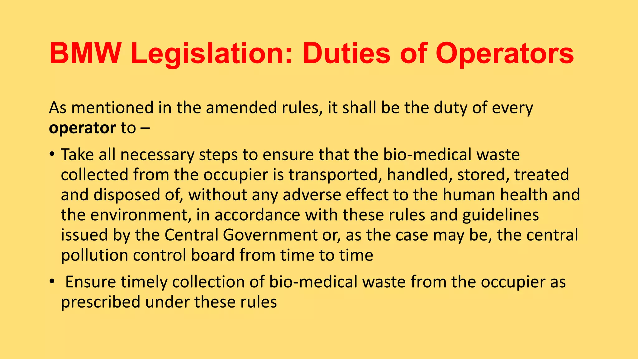 Biomedical Waste Management Rules 2016 | PDF