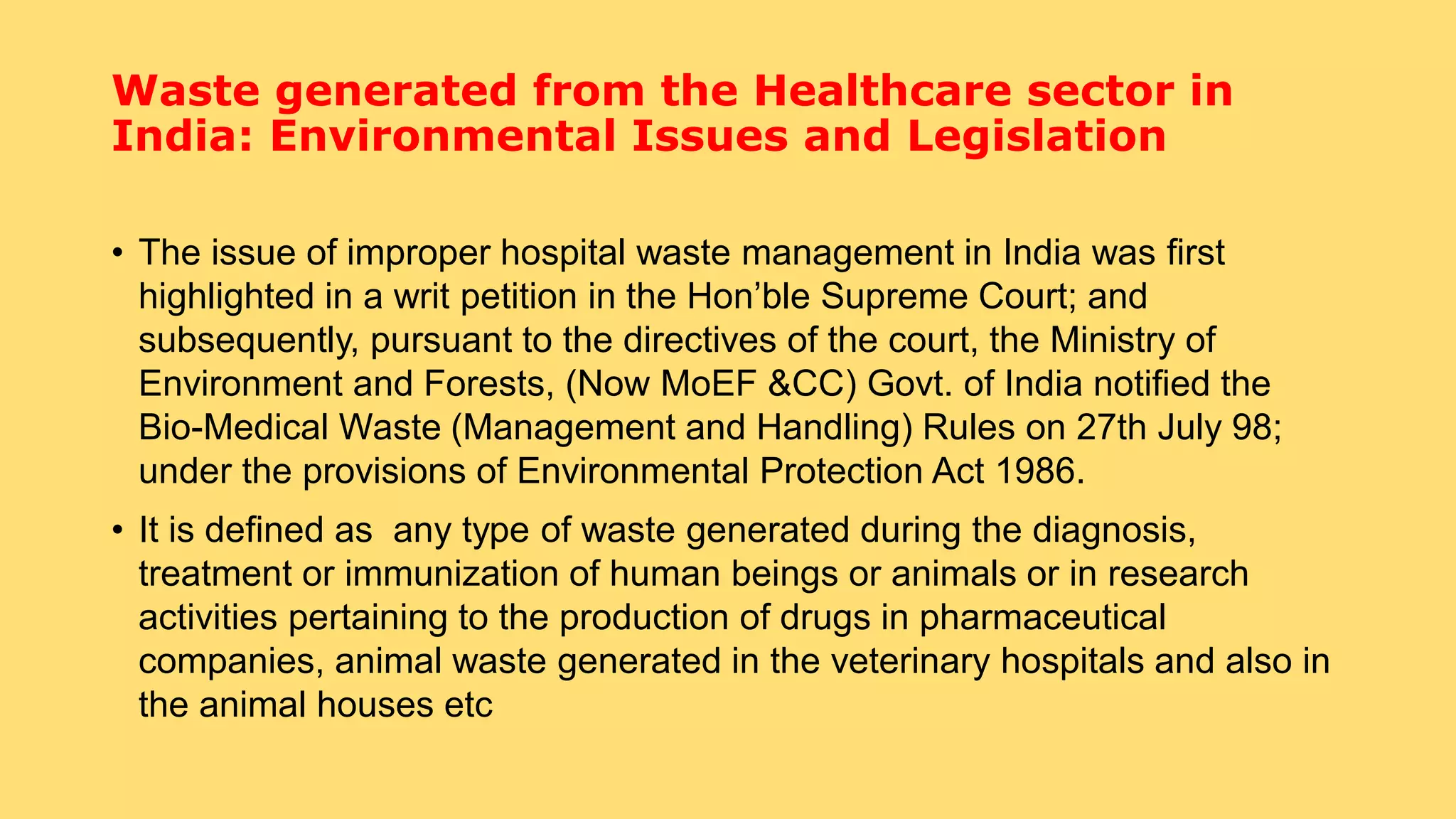 Biomedical Waste Management Rules 2016 | PDF