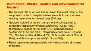 Biomedical Waste Management Rules 2016 | PDF