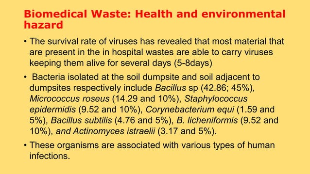 Biomedical Waste Management Rules 2016 | PDF | Infectious Diseases ...
