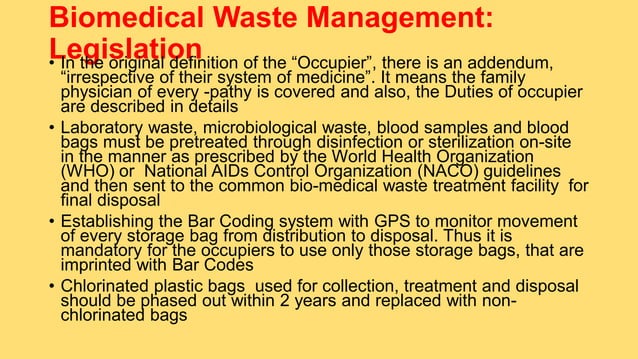 Biomedical Waste Management Rules 2016 | PDF | Infectious Diseases ...