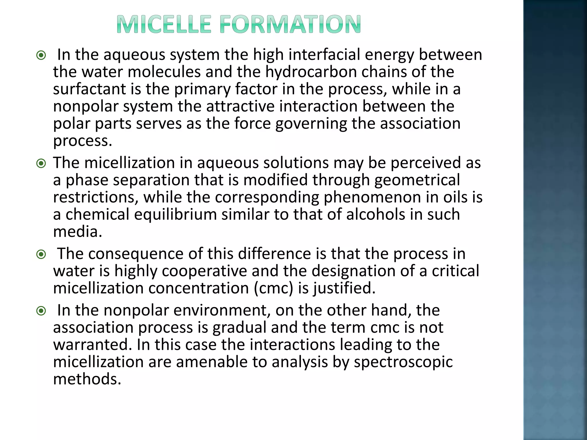 solubilization,Solubility and Micelle Formation | PPT