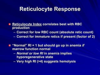 anemia approach | PPTX