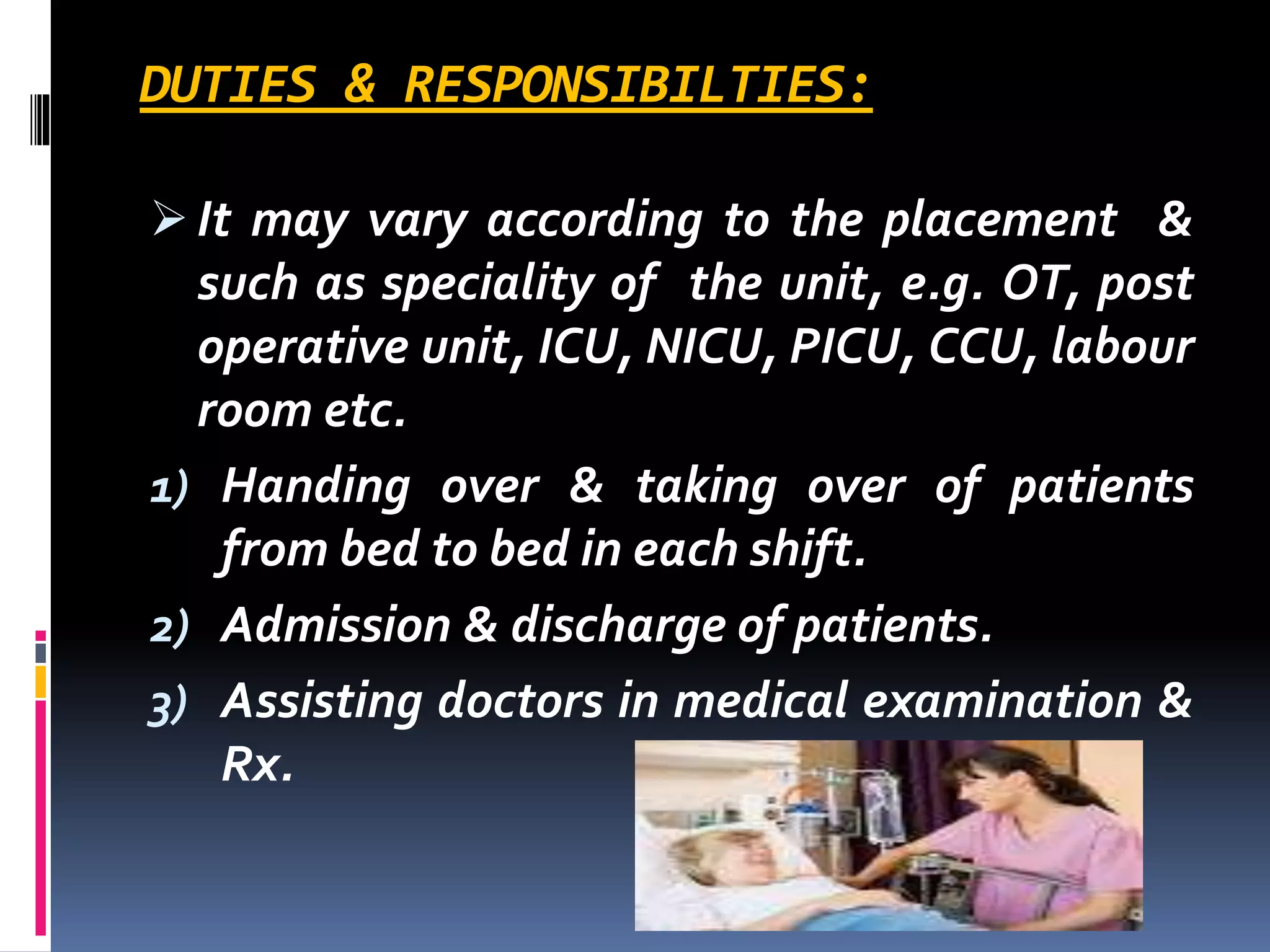 Job discription(Role & Responsibilities) of Nursing Officer/Nursing ...