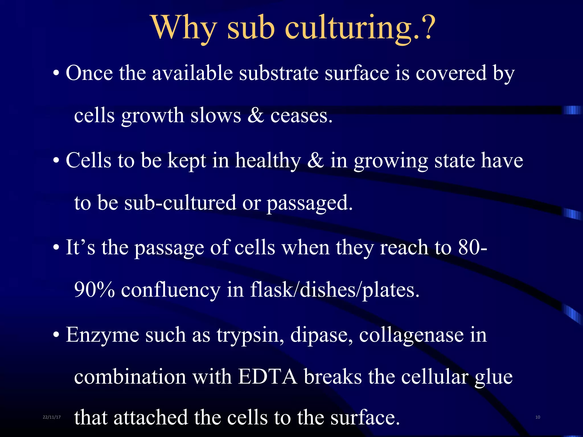 basic of animal cell culture | PPT
