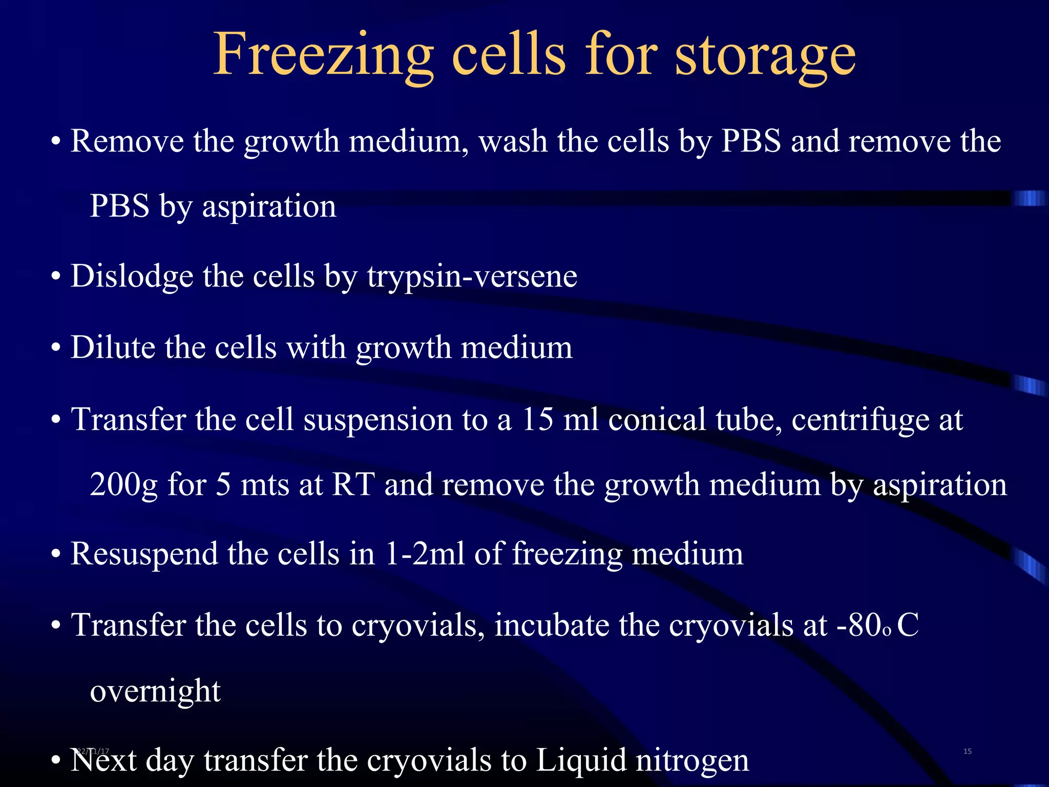basic of animal cell culture | PPT