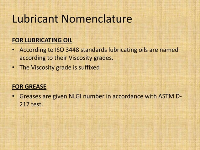 Lubricants | PPTX | Chemistry | Science