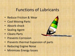 Lubricants | PPTX