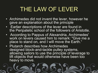 Archimedes Lever Quote