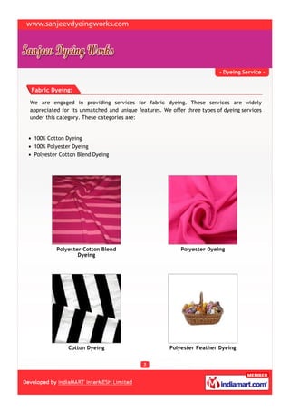 Sanjeev Dyeing Works, Ludhiana, Dyeing Service | PDF