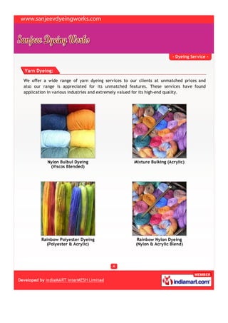 Sanjeev Dyeing Works, Ludhiana, Dyeing Service | PDF