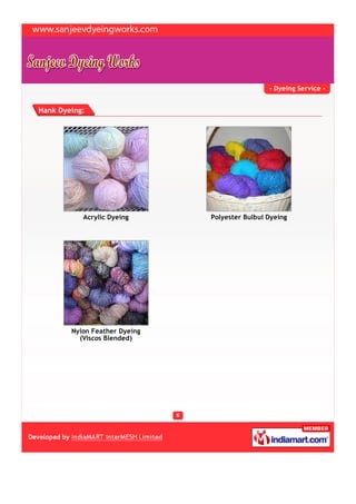 Sanjeev Dyeing Works, Ludhiana, Dyeing Service | PDF