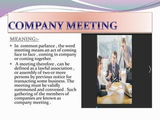 Company meeting | PPTX
