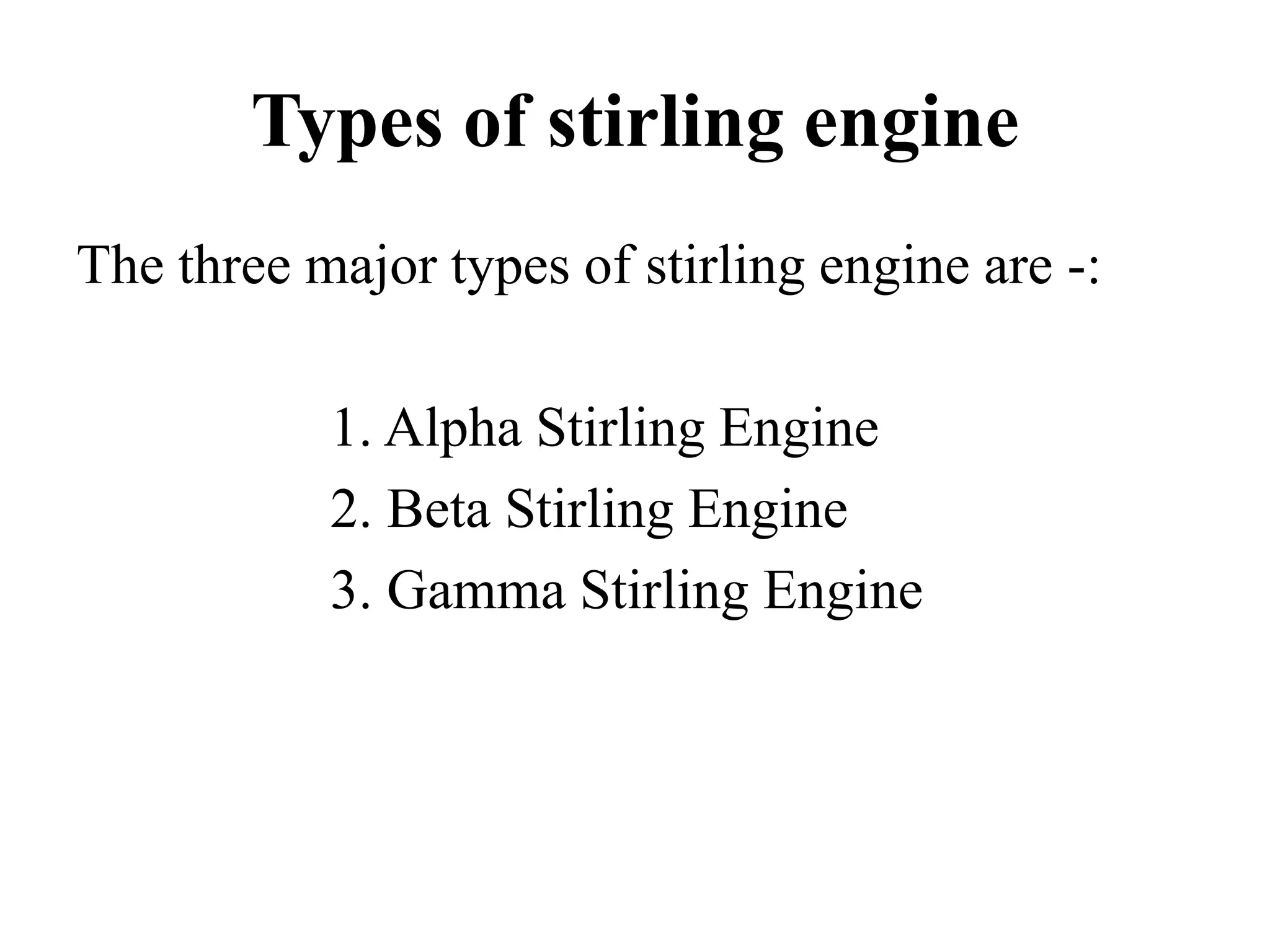 Stirling engine | PPTX