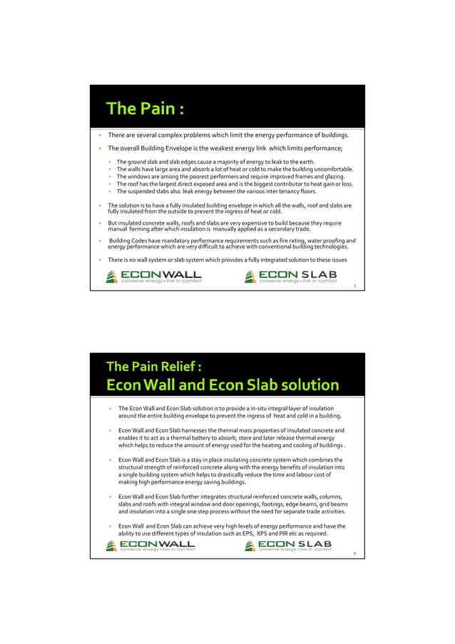Presentation on Concrete Thermal Mass Wall System | PDF