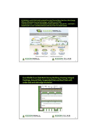 Presentation on Concrete Thermal Mass Wall System | PDF