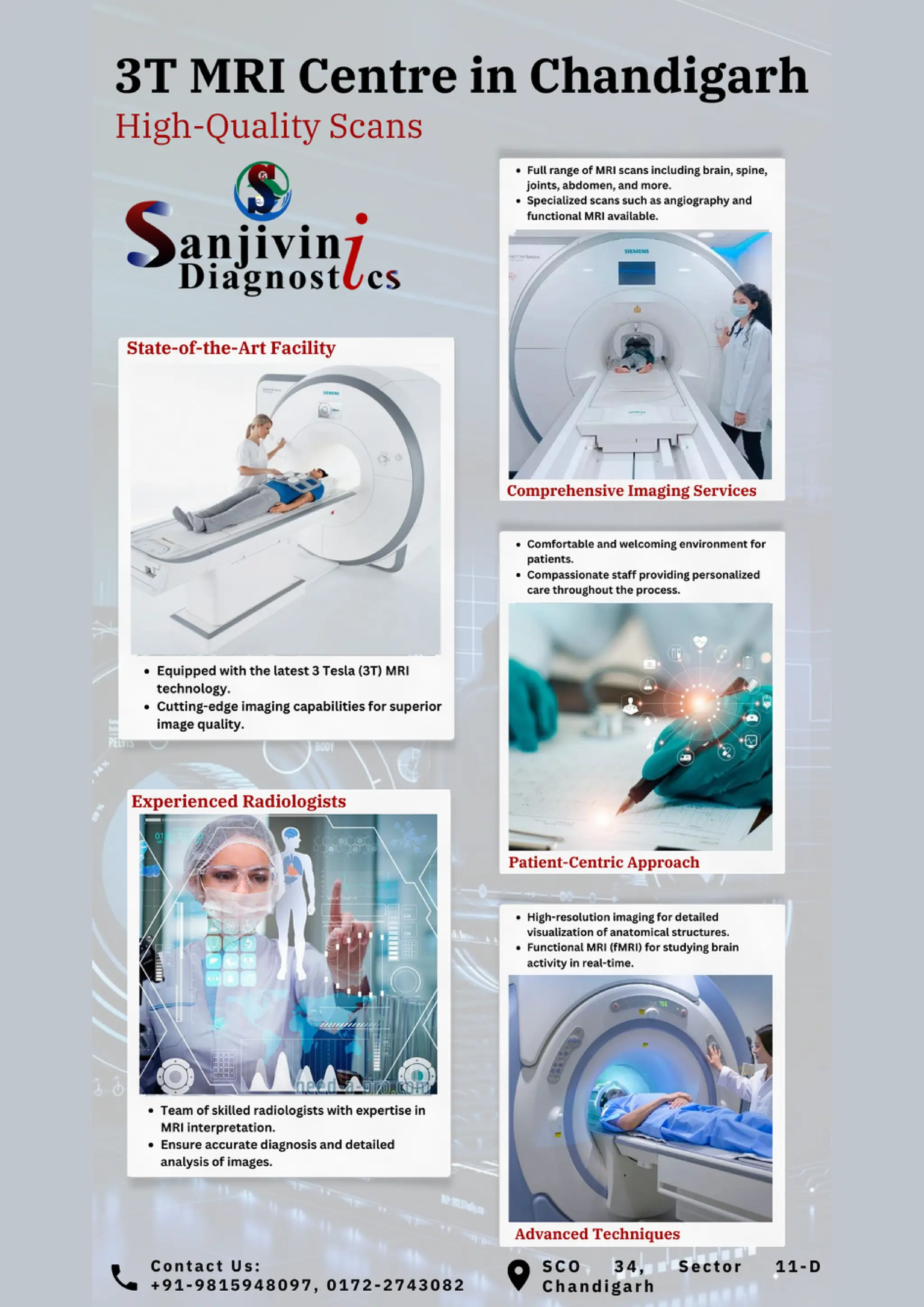 MRI Scan Services in Chandigarh: Diagnostics-Sanjeevani diagnostics | PDF