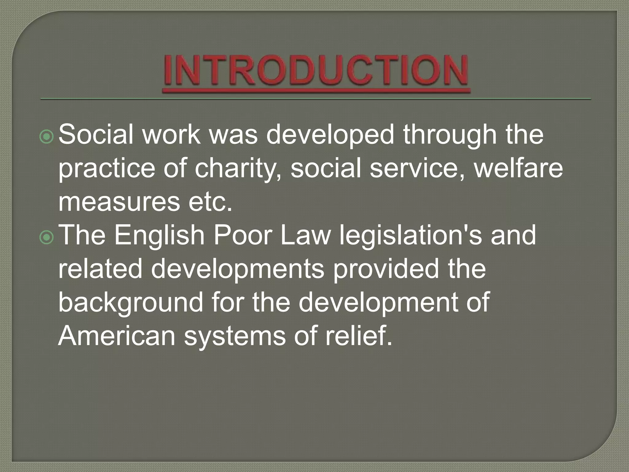 Historical Development of Social Work in USA | PPTX
