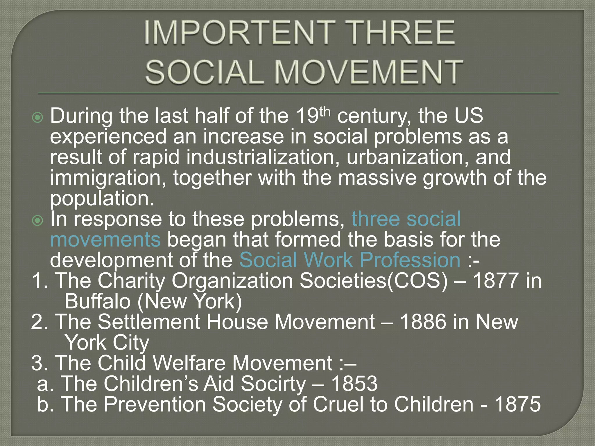 Historical Development of Social Work in USA | PPTX