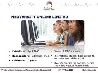 Deployment of ICT in MEDICAL EDUCATION - The Medvarsity story | PPTX ...