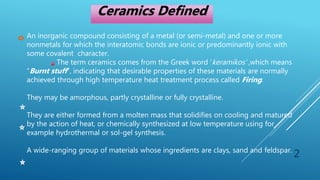 Ceramics | PPTX