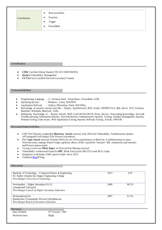 Sanjoy debnath resume | PDF
