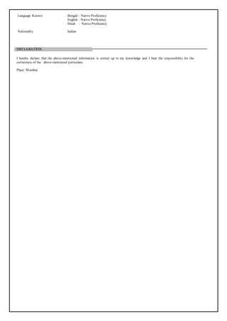 Sanjoy debnath resume | PDF