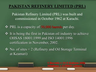 Oil Refineries in Karachi Sanjrani | PPTX