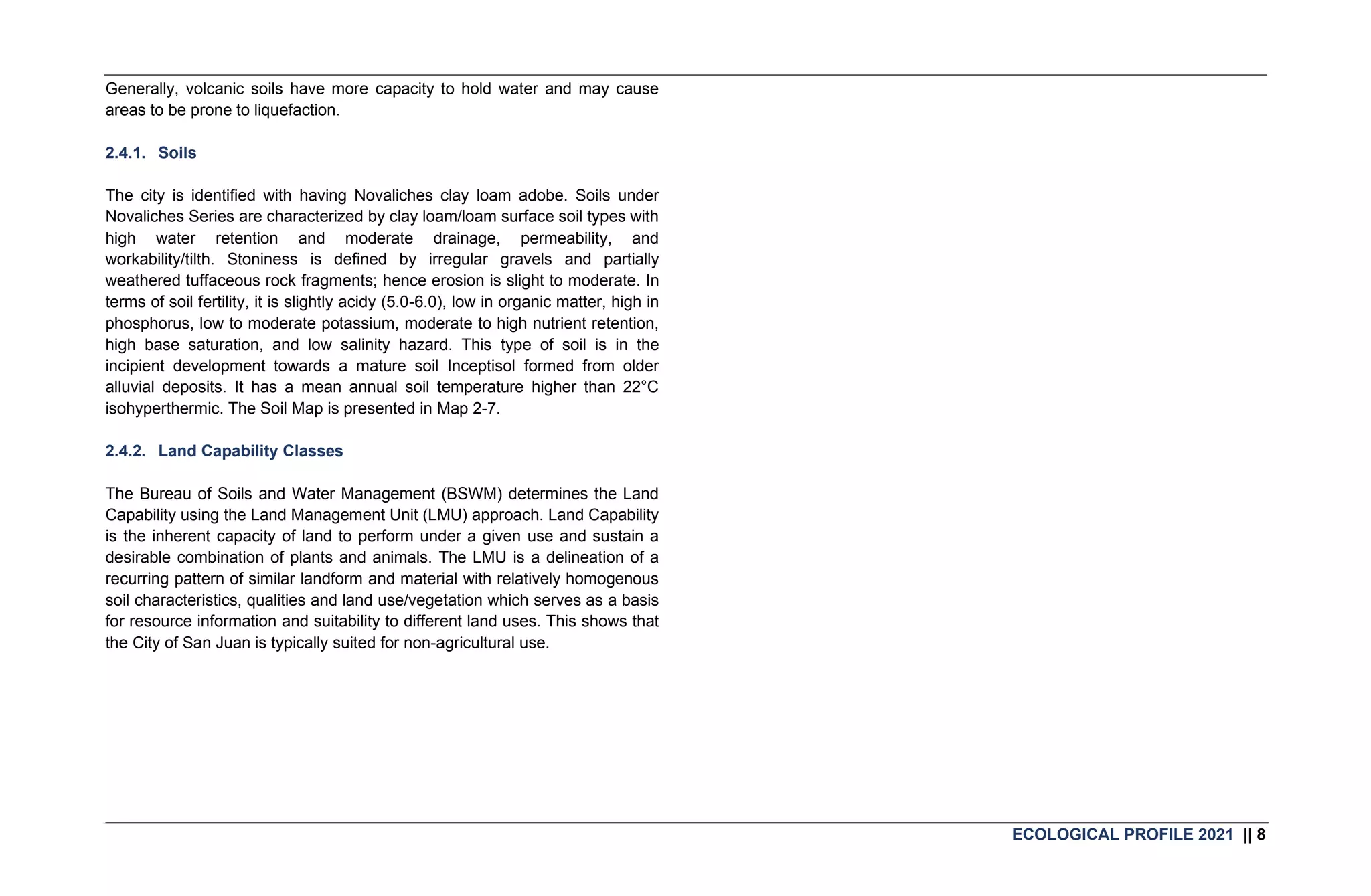 San Juan - Ecological Profile (2021).pdf | Weather | Science