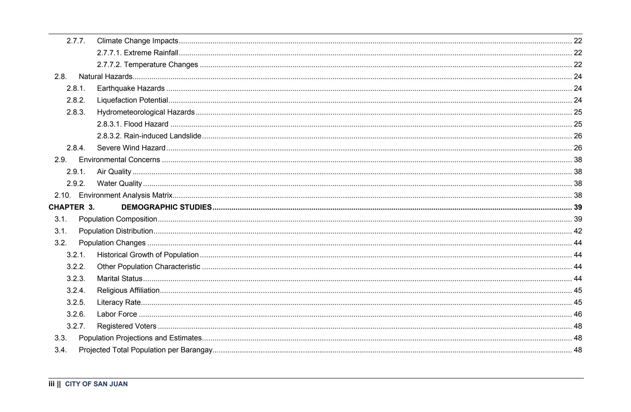 San Juan - Ecological Profile (2021).pdf | Weather | Science