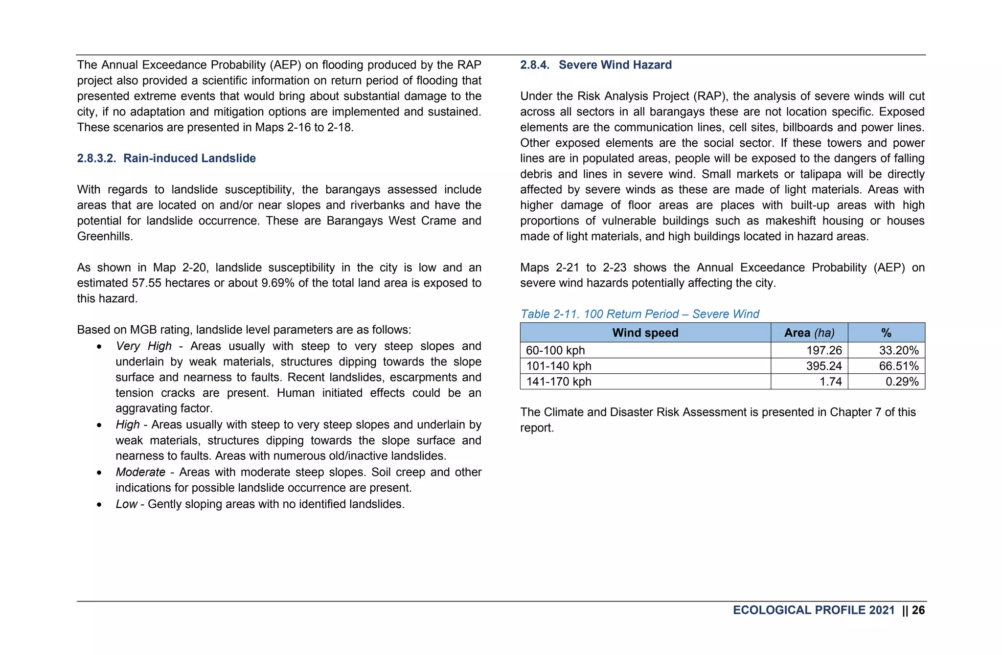 San Juan - Ecological Profile (2021).pdf | Weather | Science