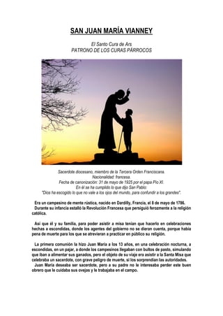 San Juan MaríA Vianney | PDF