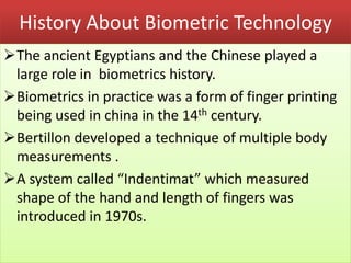 Bio-Metric Technology | PPT