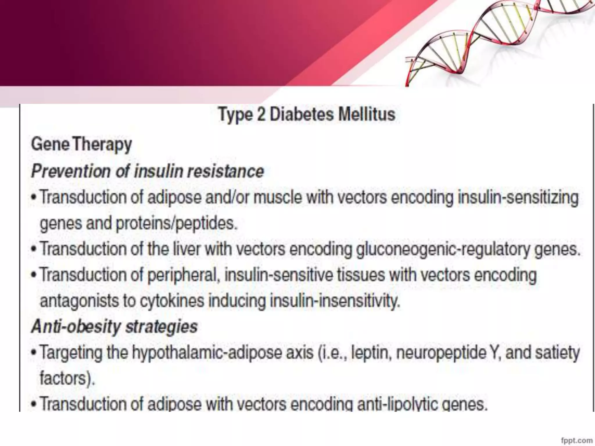 gene therapy of diabetes mellitus | PPTX