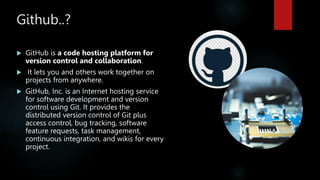 GIT and GITHUB | PPTX