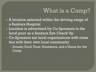 Sankara Eye Camp - A model rural outreach program | PDF