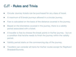 Indian Railways Circular Journey Ticket Booking App | PDF