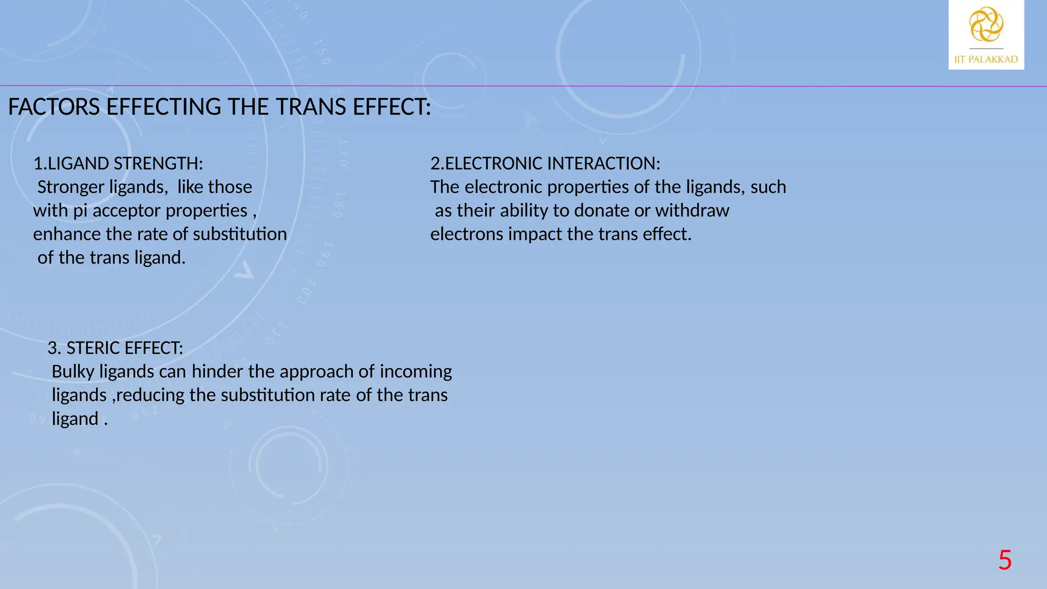 Trans effect in coordination chemistry and effects | PPTX