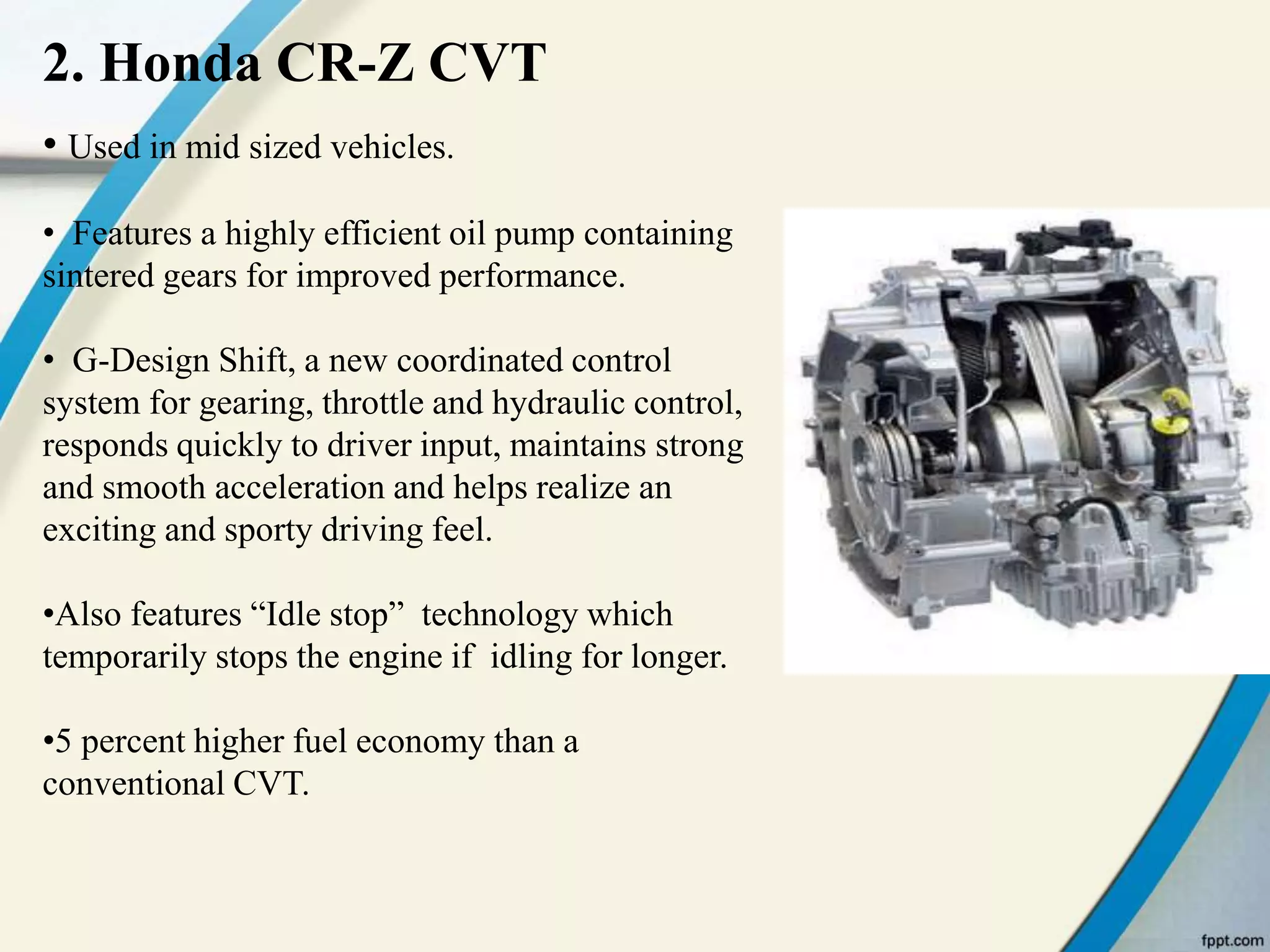 Continuously Variable transmission | PPT