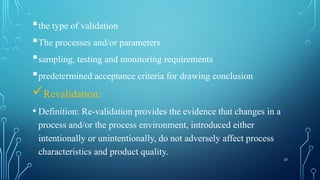 Documentation, Premises, Equipment, Qualification, and Validation ...