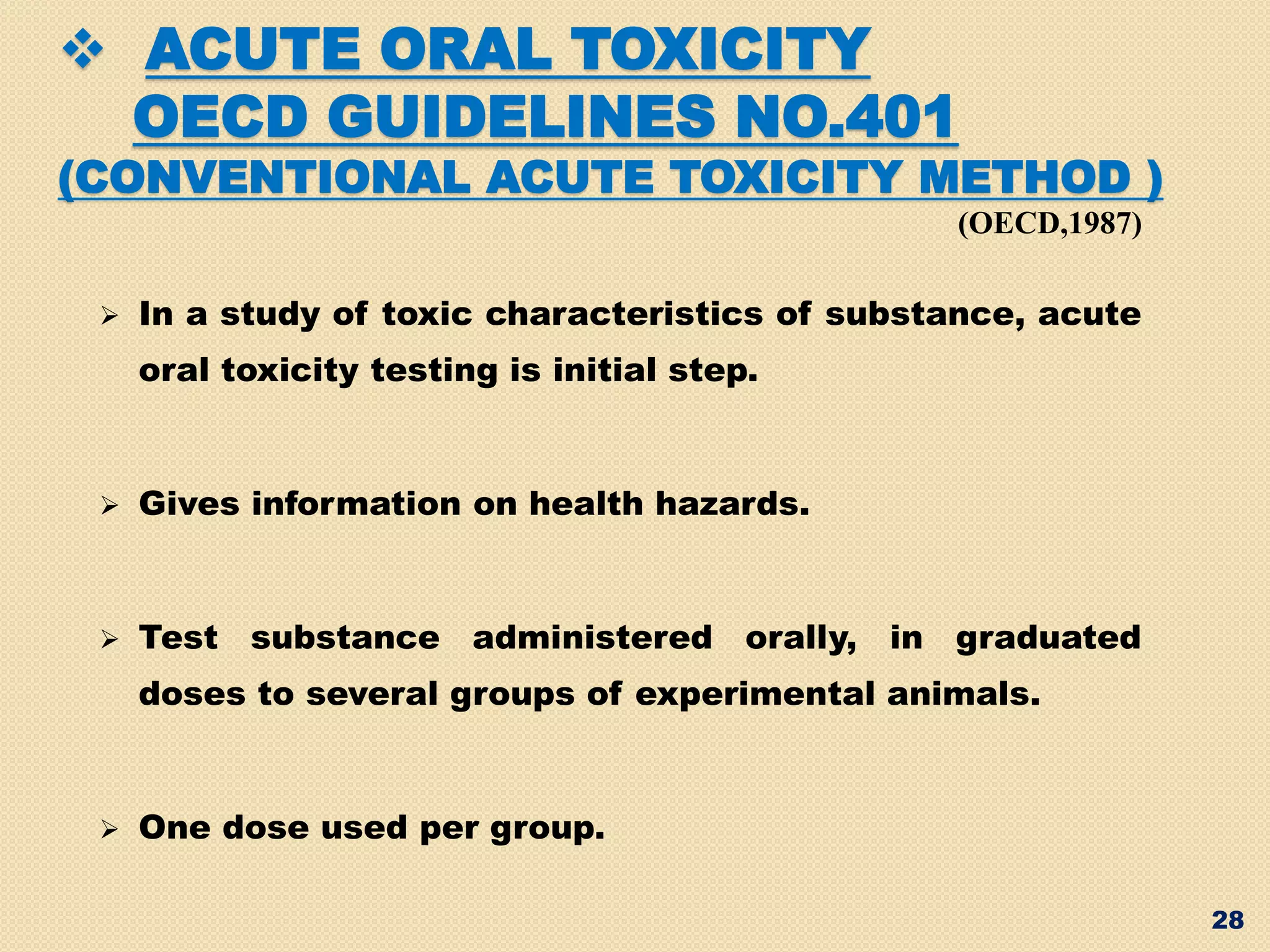 OECD Guidline on acute and chronic toxicity | PPTX