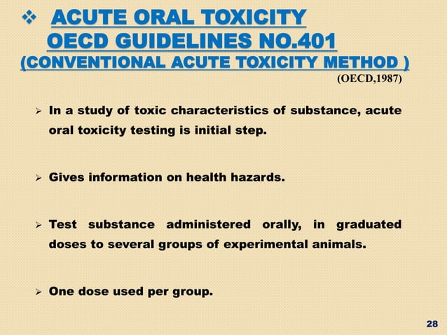 OECD Guidline on acute and chronic toxicity | PPTX
