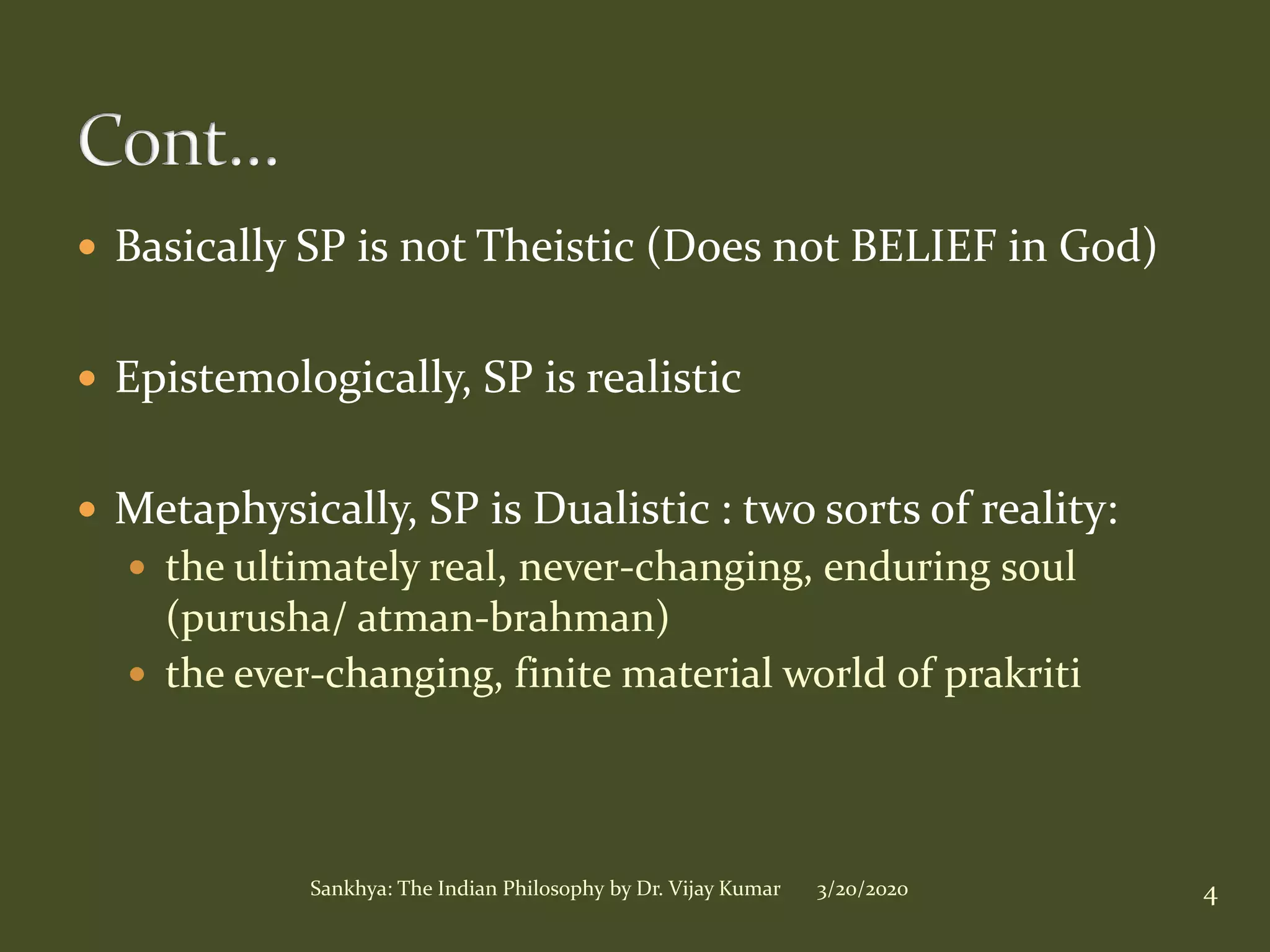 Sankhya Darshan by Dr. Vijay Kumar, Teacher Educator | PPTX