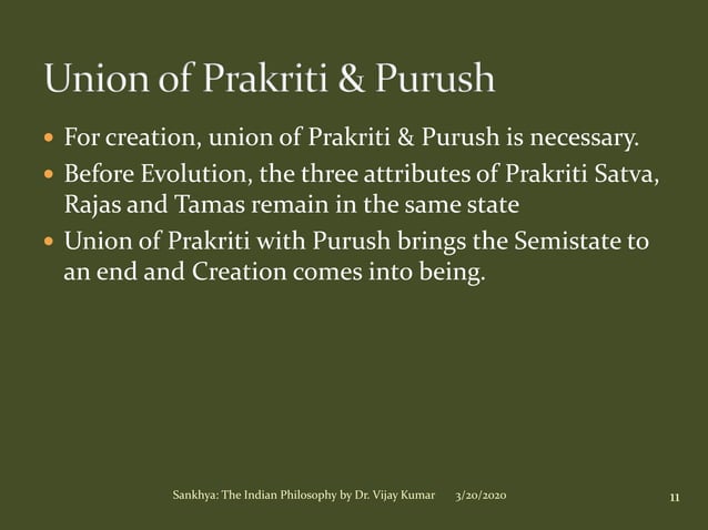 Sankhya Darshan by Dr. Vijay Kumar, Teacher Educator | PPTX | Hinduism ...
