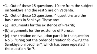 Sankhya and Vedanta Doctrine of Creation | PPTX