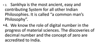 Sankhya and Vedanta Doctrine of Creation | PPTX