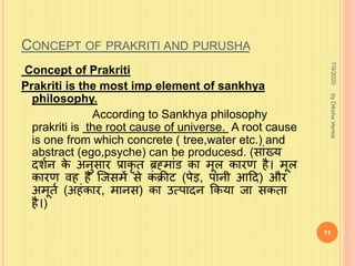 Sankhya philosophy unit2 | PPTX