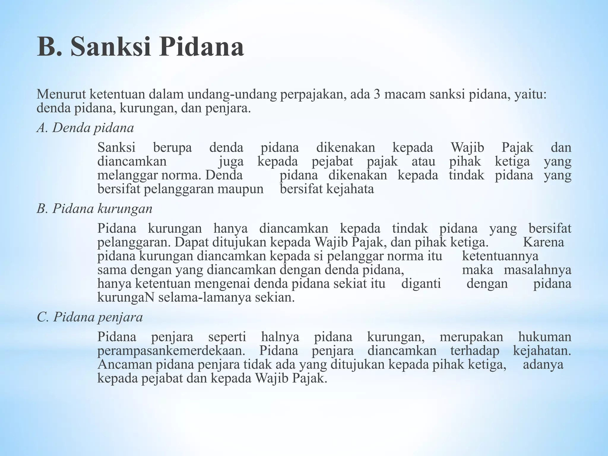 Sanksi pajak dan besarnya pajak | PPTX
